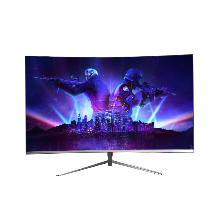 Custom 27 Inch Curved Gaming Monitor 100Hz 144Hz LED Monitor White ...